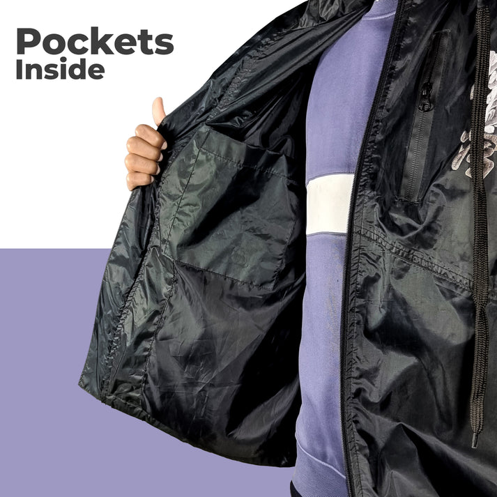 Kyokushin Embroidered Windbreaker Hooded Jacket for Men
