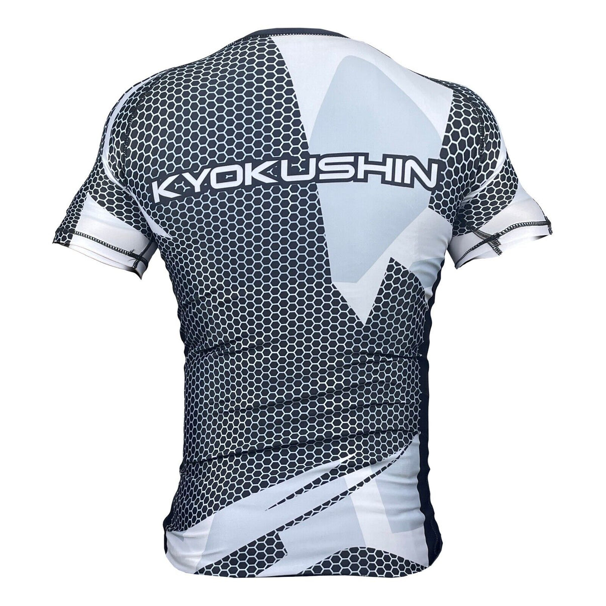 Best Custom Grey Rash Guards Bjj Warrior Kyokushin Logo