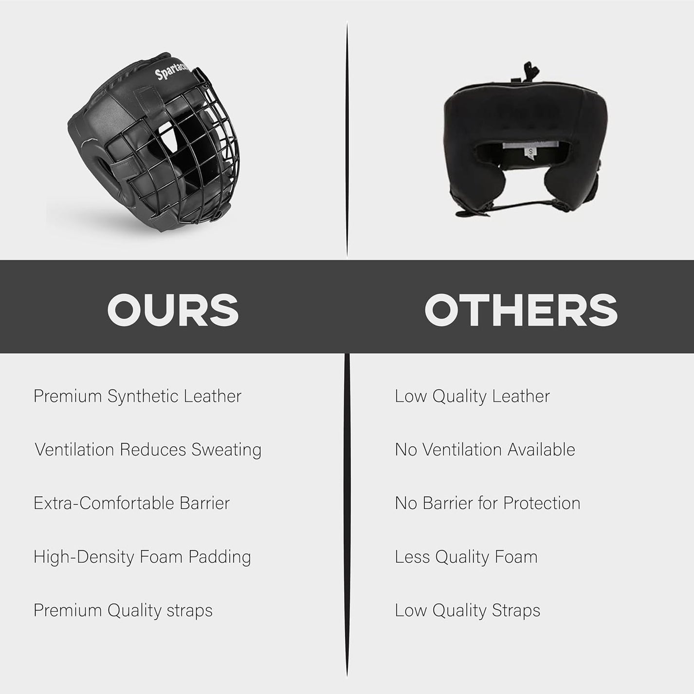 MMA Boxing Headgear Removeable With Grill